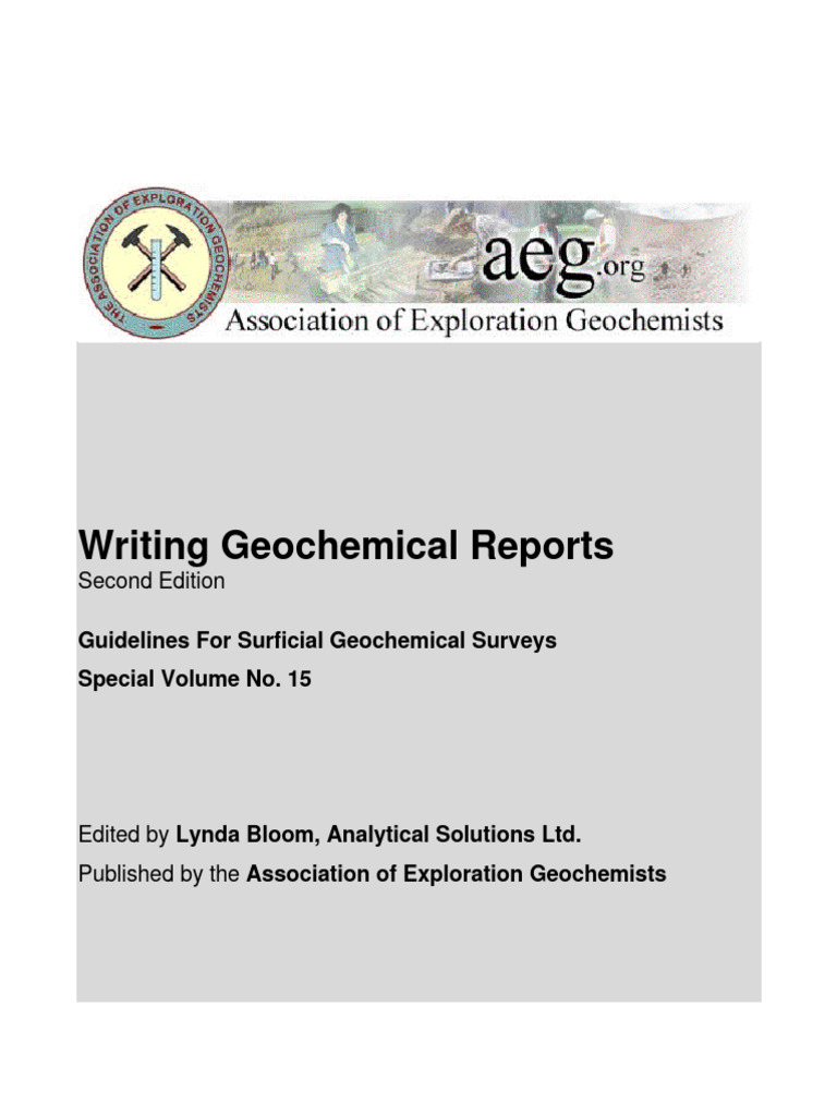 Writing Geochem Reports-AEG-2nd Edition | PDF | Statistics | Soil