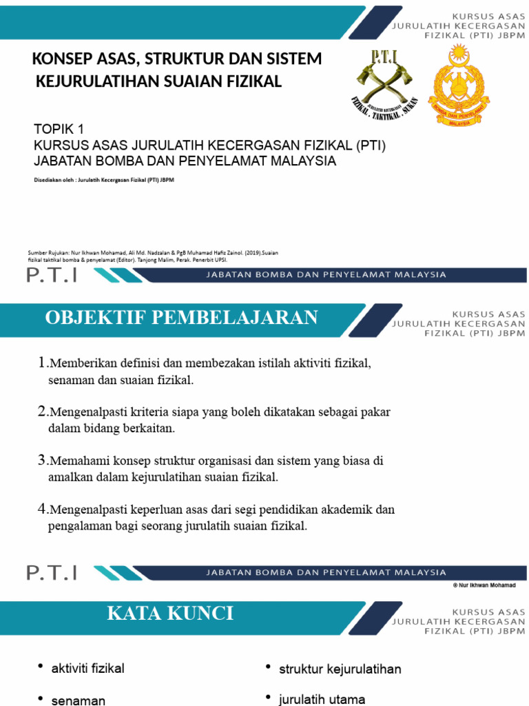 Konsep Asas, Struktur Dan Sistem Jurulatih Suaian Fizikal | PDF