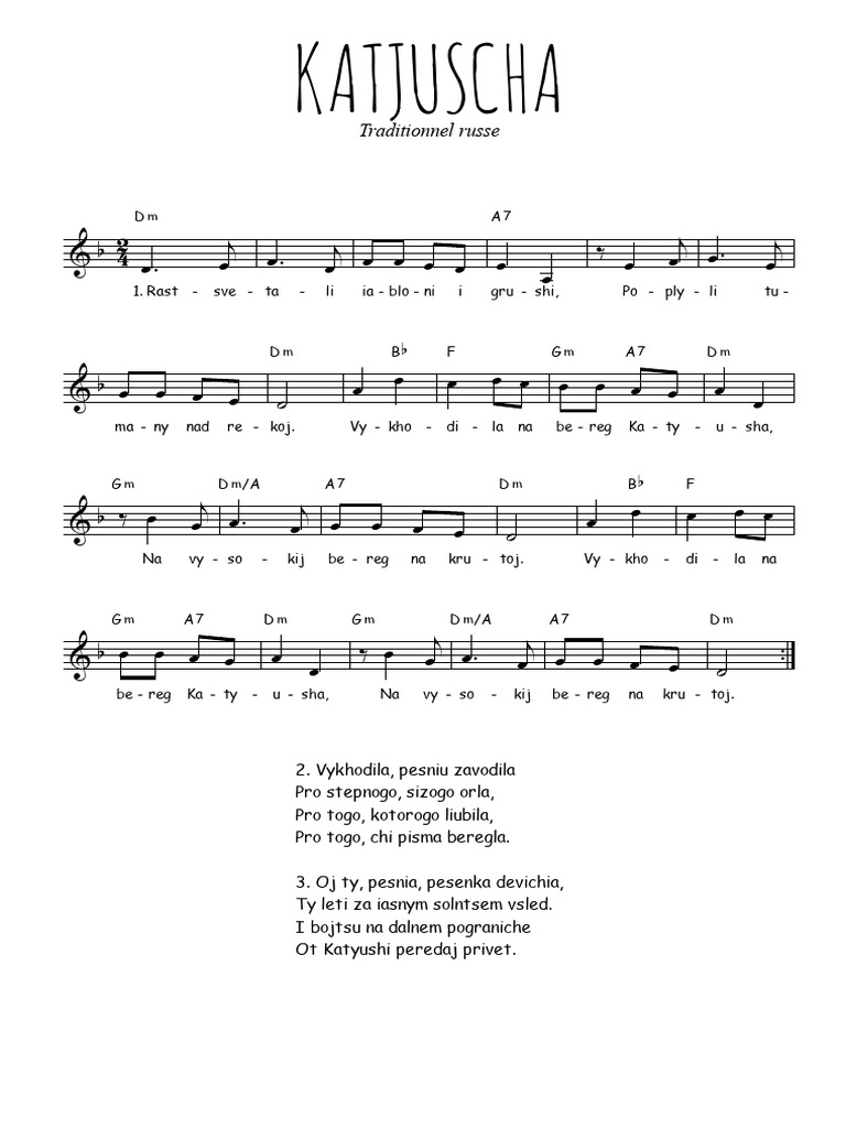 Traditionnel - Katjuscha | PDF