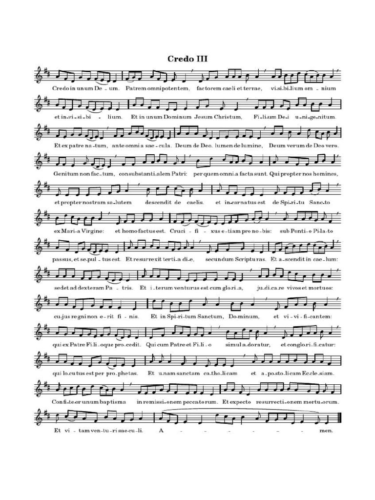 Credo Iii | PDF