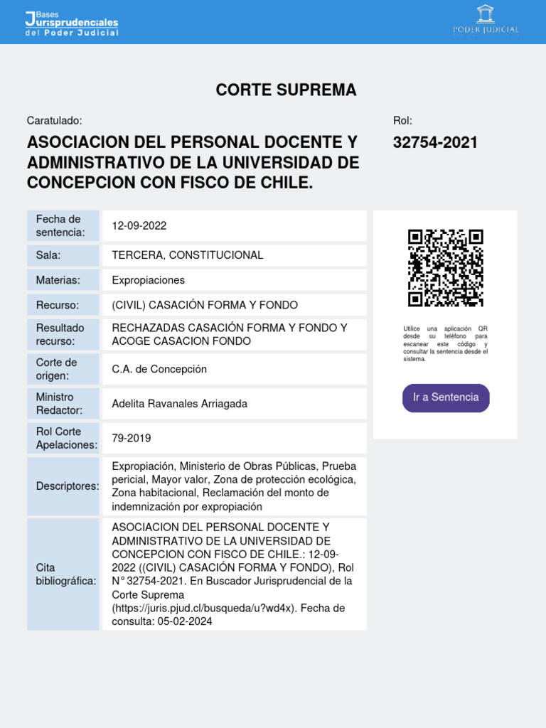 CS 32754-2021 | PDF | Caso de ley | Sentencia (ley)