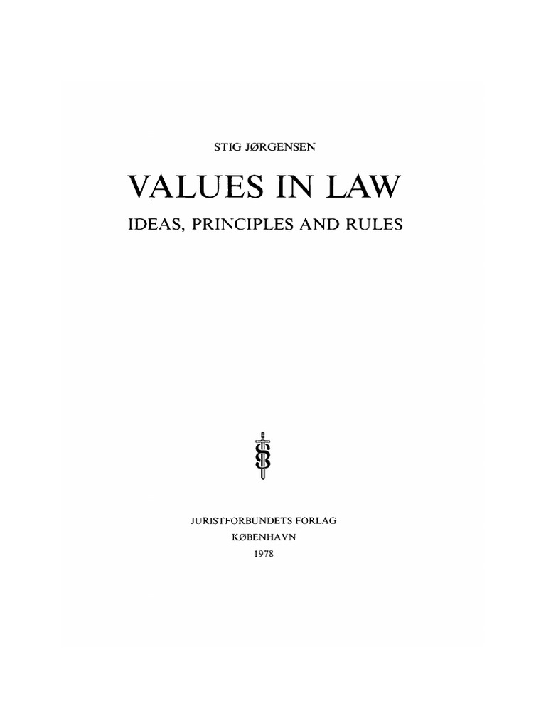 Joergensen Values in Law 1978 | PDF | Science | Theory