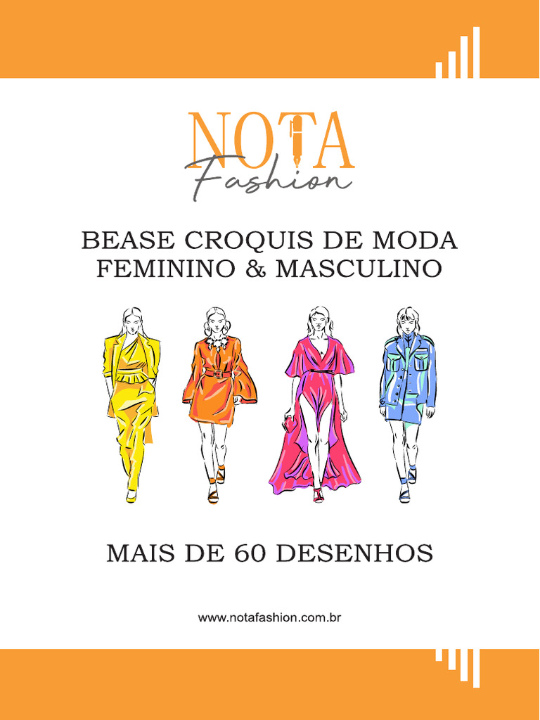 Base Croquis de Moda Nota Fashion | PDF