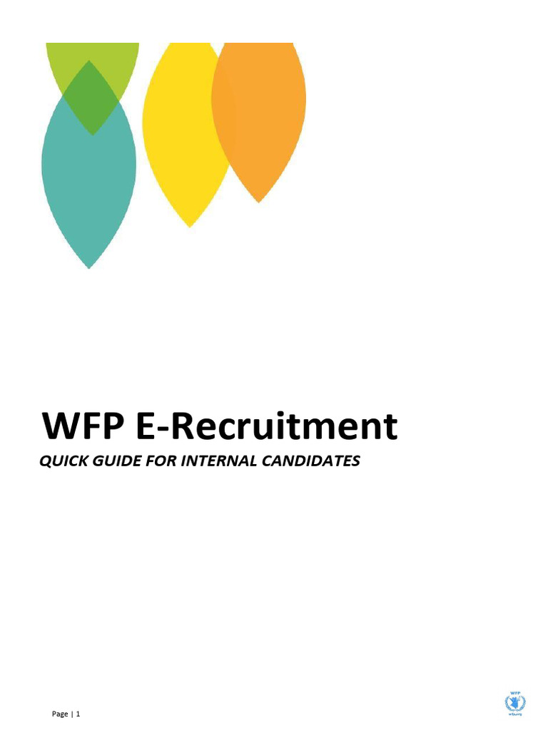 E-Recruitment Guide for Internal Candidates | PDF