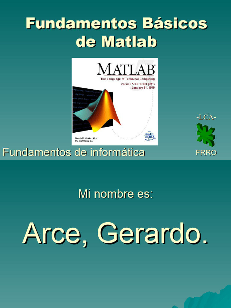 Fundamentos Básicos de Matlab - Simulink | PDF | Matriz (Matemáticas) | Matlab