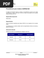 Instalación de SAP GUI: Guía Paso a Paso | PDF