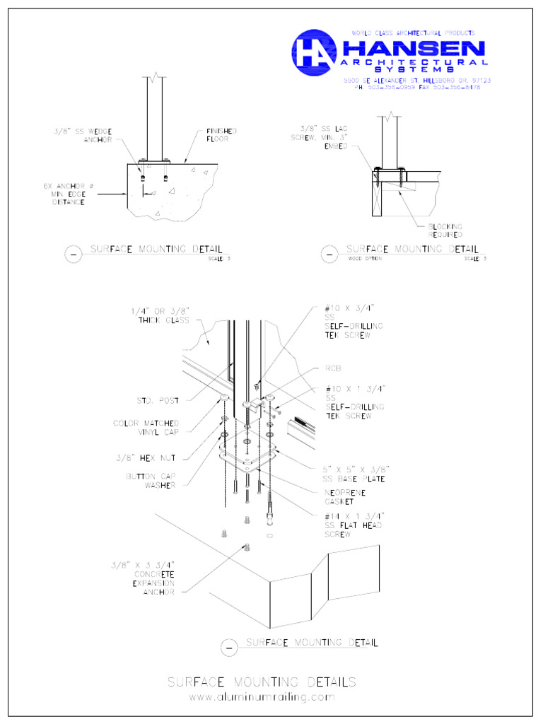 Surface Mounting Details | PDF