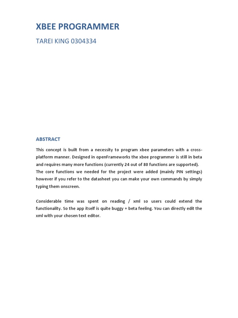 The Xbee Programmer | PDF | Arduino | Integrated Development Environment