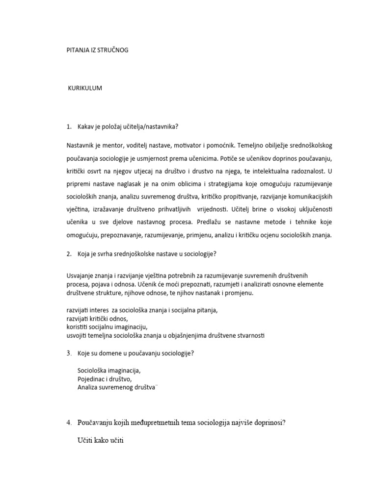 SKRIPTA ZA STRUČNI | PDF