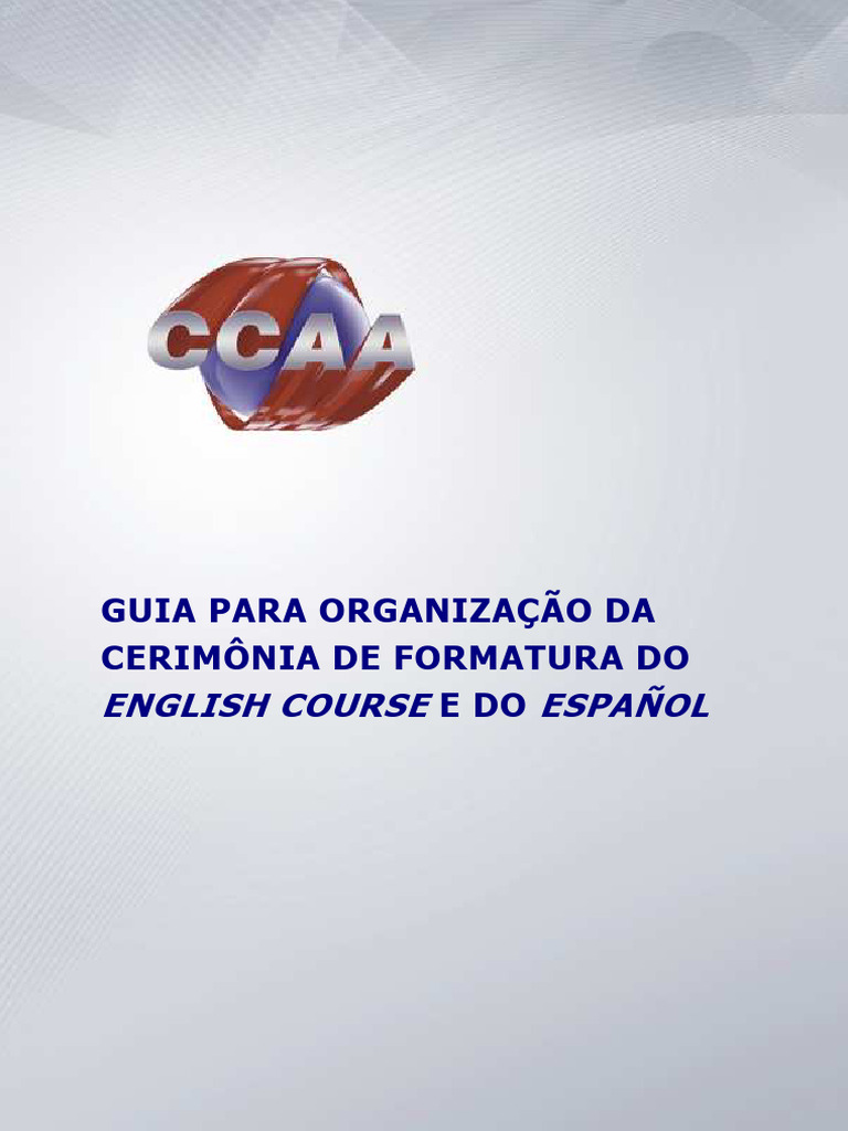 Guia Cerimonia de Formatura | PDF