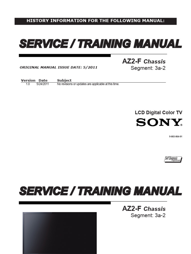 Sony Kdl-60ex725 Chassis Az2-F Ver.1.0 Segm.3a-2 STM | PDF | Electrical ...