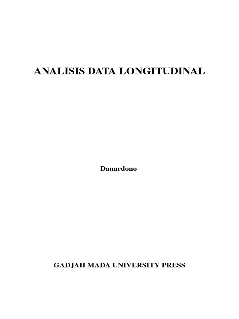 Analisis Data Longitudinal | PDF | Komputer