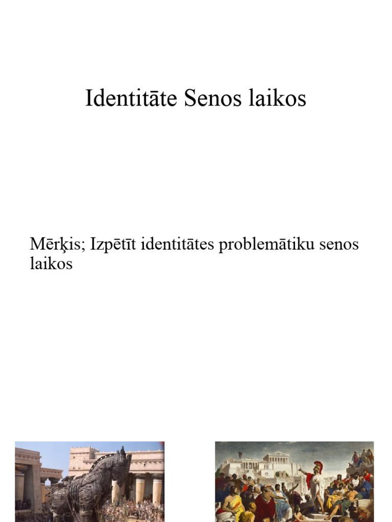 2_1 Identitāte Senos Laikos | PDF
