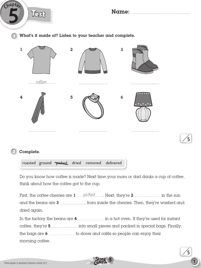 Chapter 5 Test | Download Free PDF | Coffee