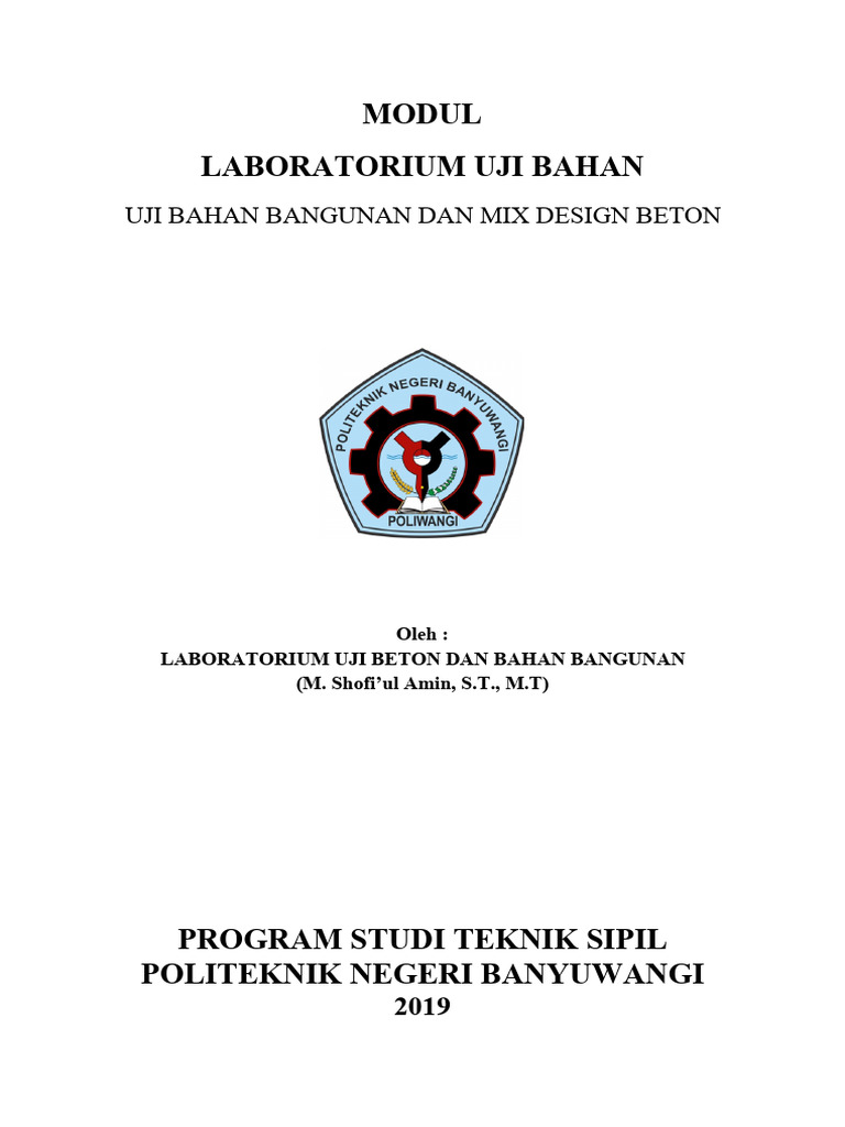 Modul - Laboratorium Uji Bahan | PDF