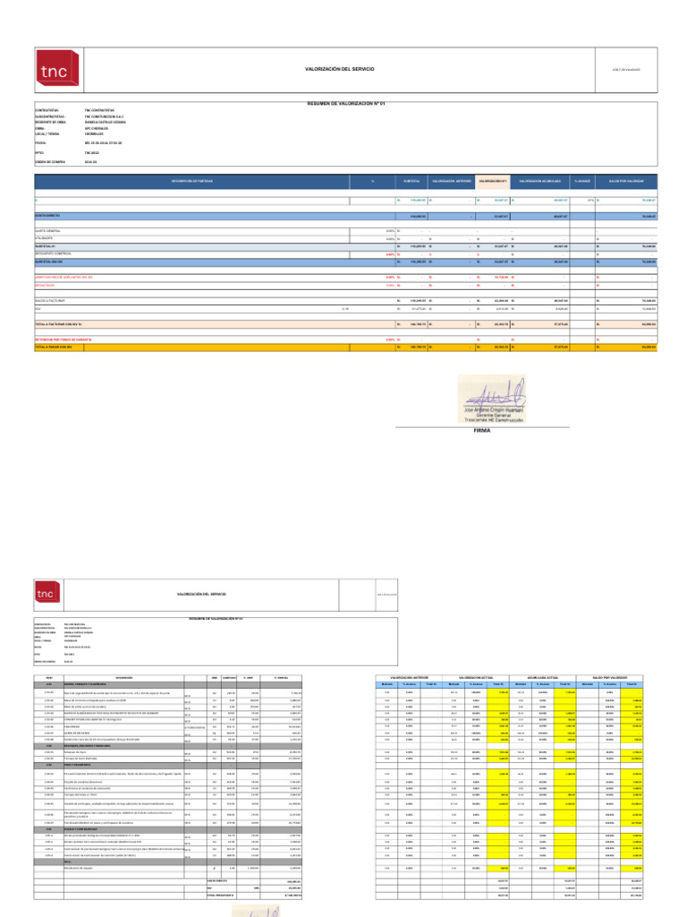 Valorizacion N001 - Rev Final-Thc - Upc Chorrillos | PDF