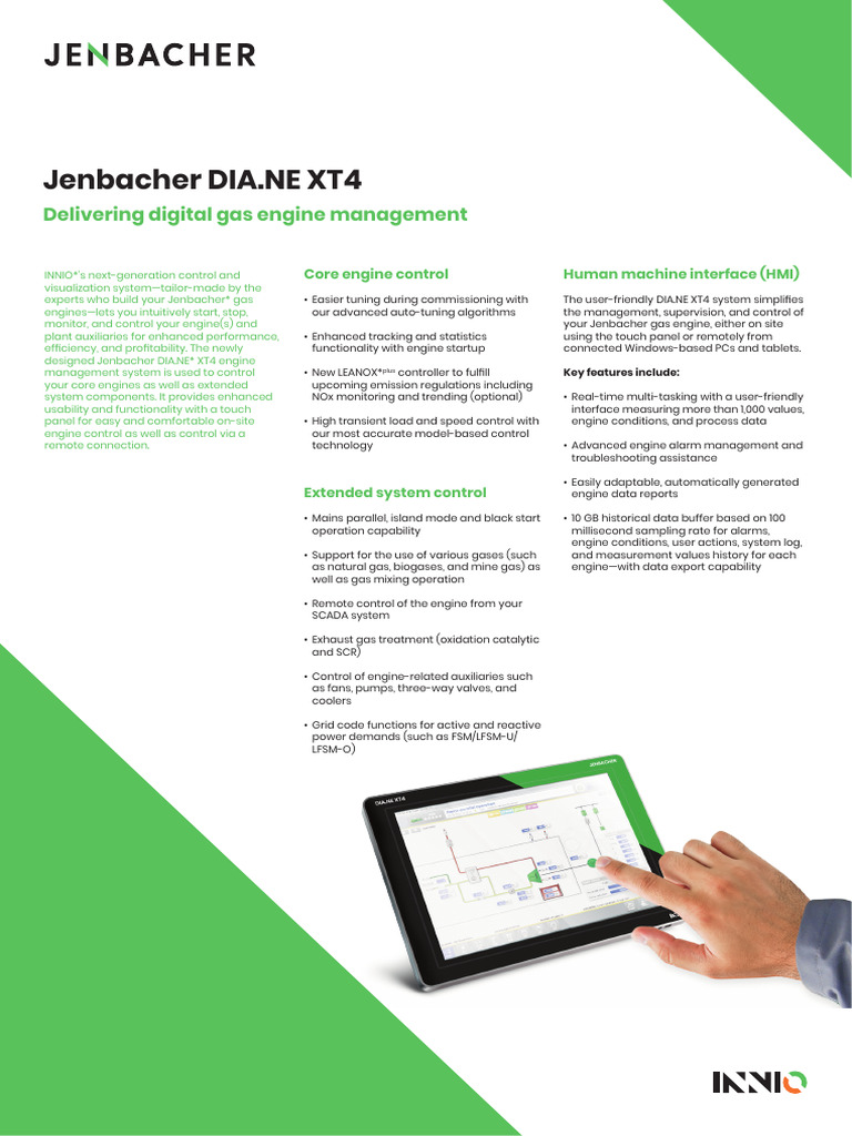 Innio Fs Diane xt4 Digitalmanagement 2019 A4 en Screen Ijb-118007-En | PDF