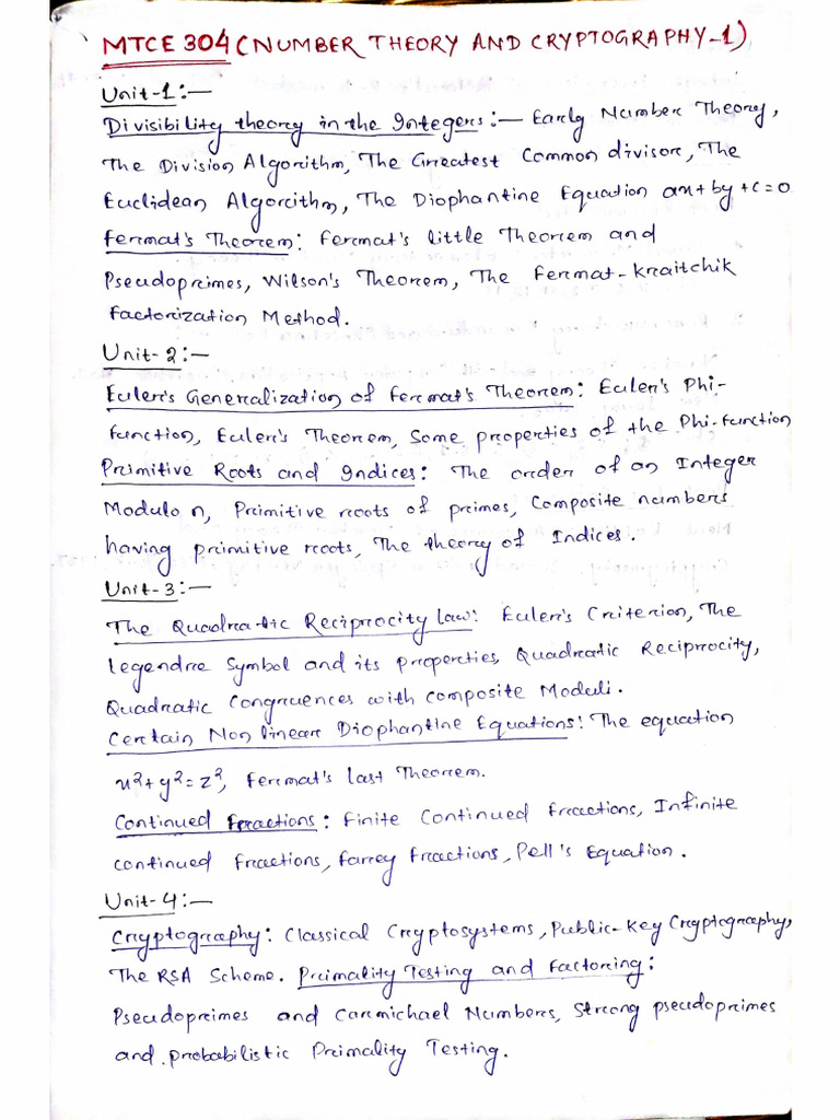 No. Theory Note | PDF