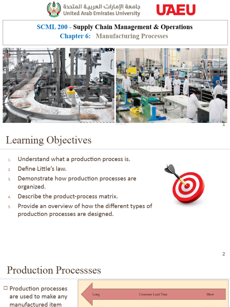 Manufacturing Processes in SCM 200 | PDF
