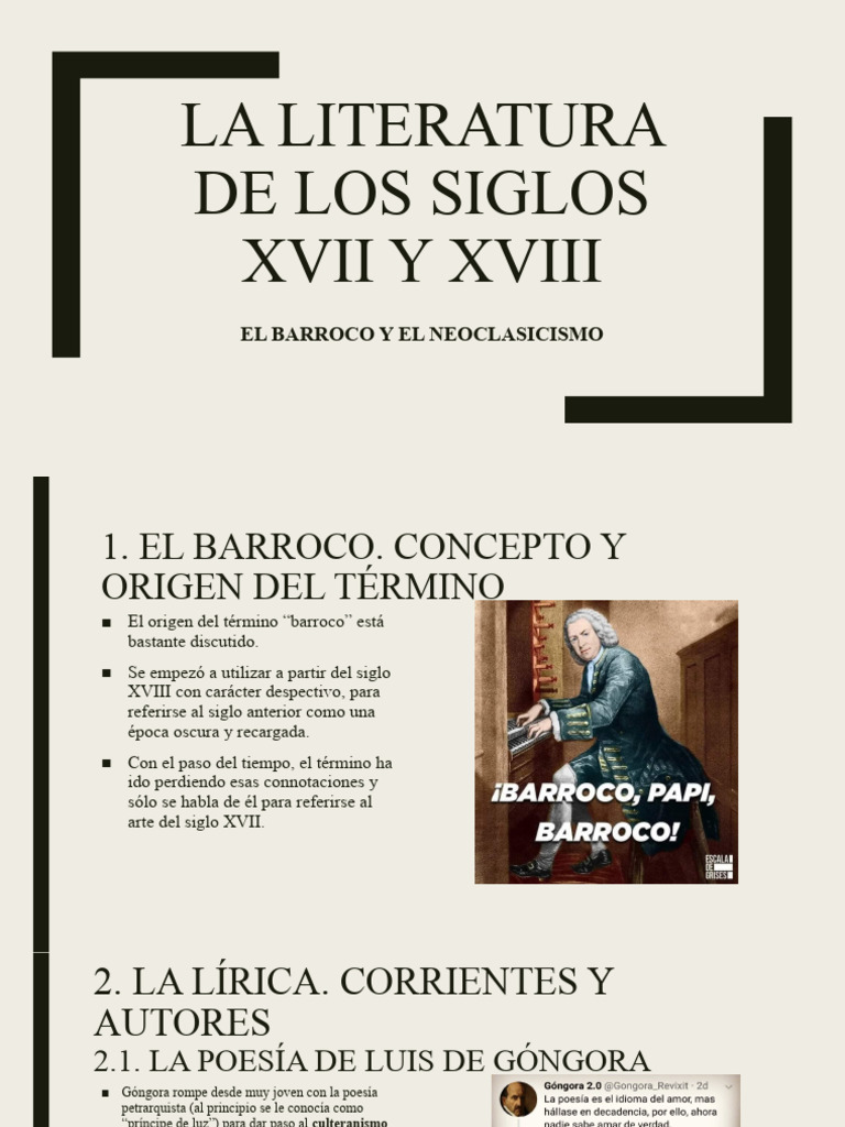 El Barroco y El Neoclasicismo 2 | PDF
