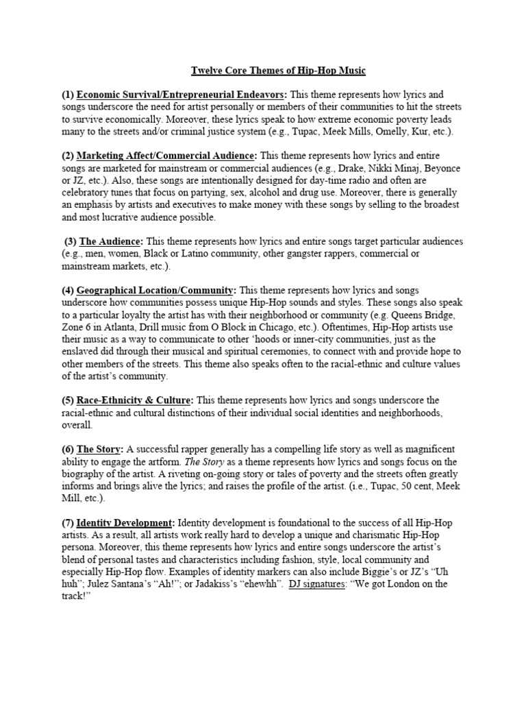 12 HHCodes | PDF | Hip Hop Music | Hip Hop