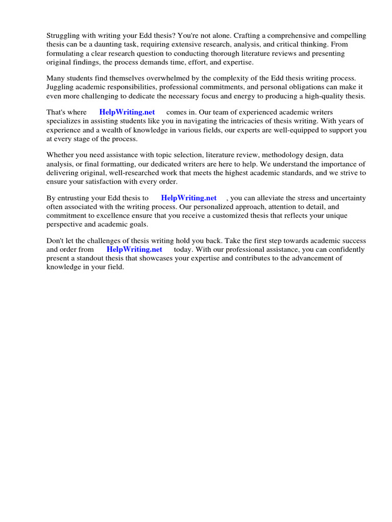 Edd Thesis Example | Download Free PDF | Thesis | Educational Technology