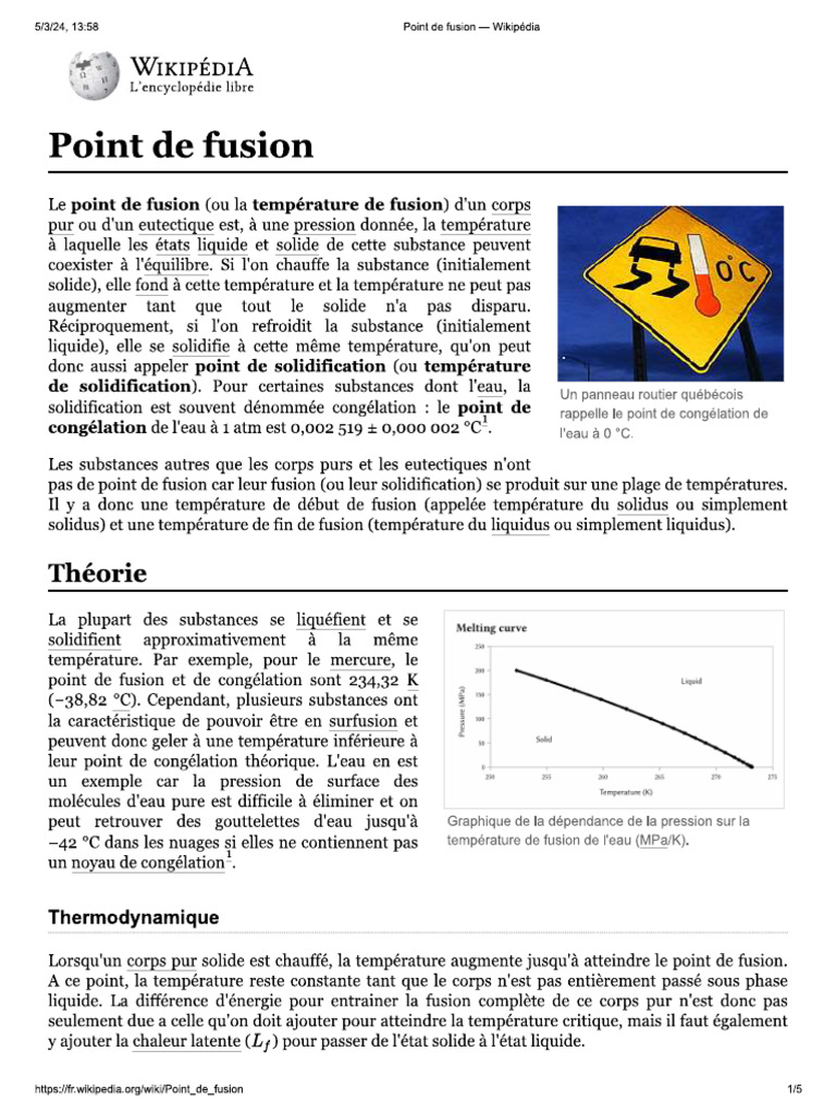 Point de Fusion | PDF