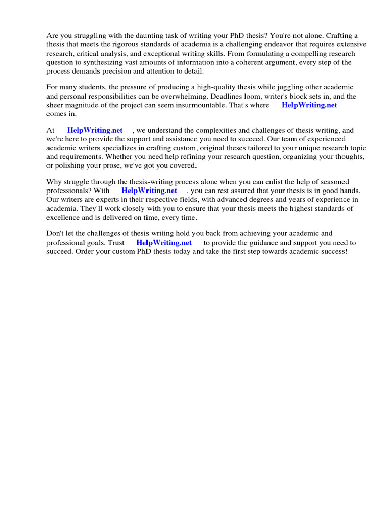 PHD Thesis Writing App | PDF | Thesis | Ligand