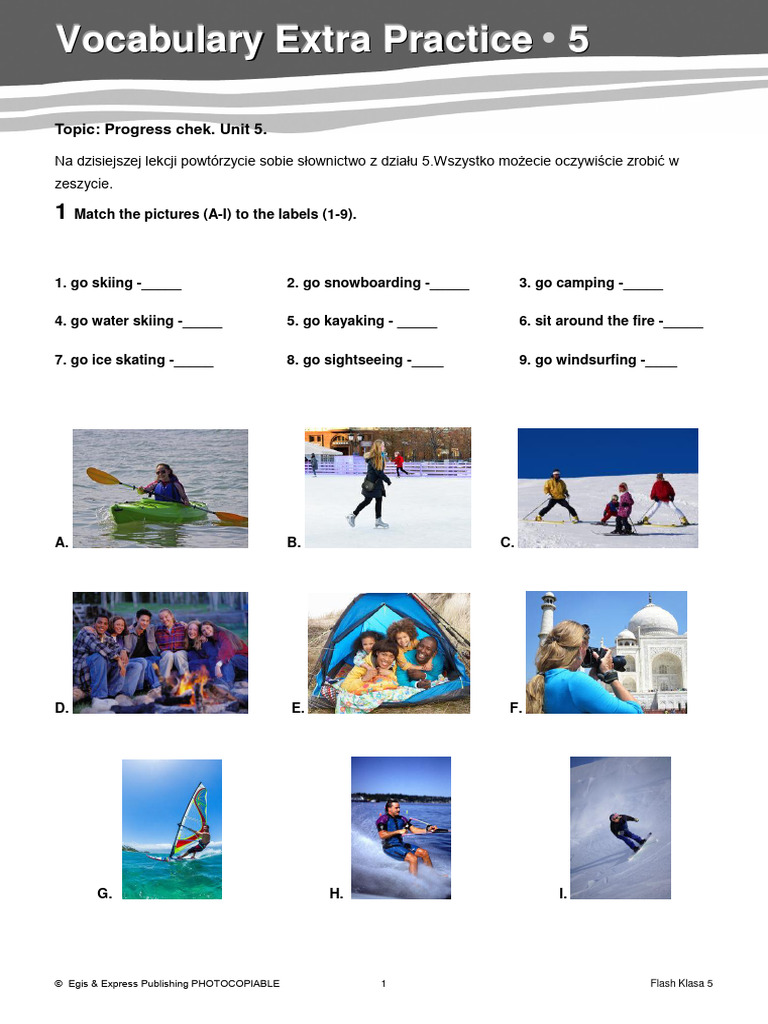 Angielski Klasa 5 Lekcja 16 | PDF