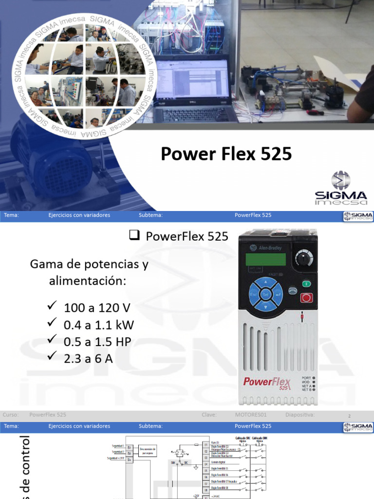 PowerFlex 525 | PDF | Arranque | Cantidades fisicas