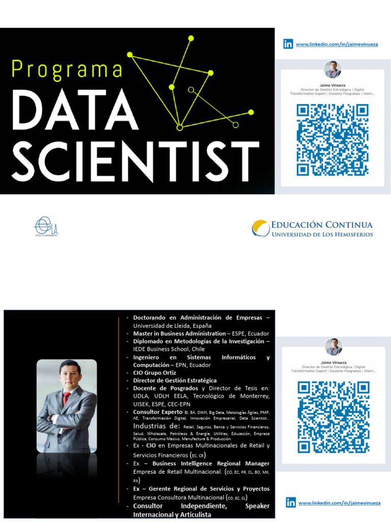 Programa de Data Scientist | PDF | Big Data | Business