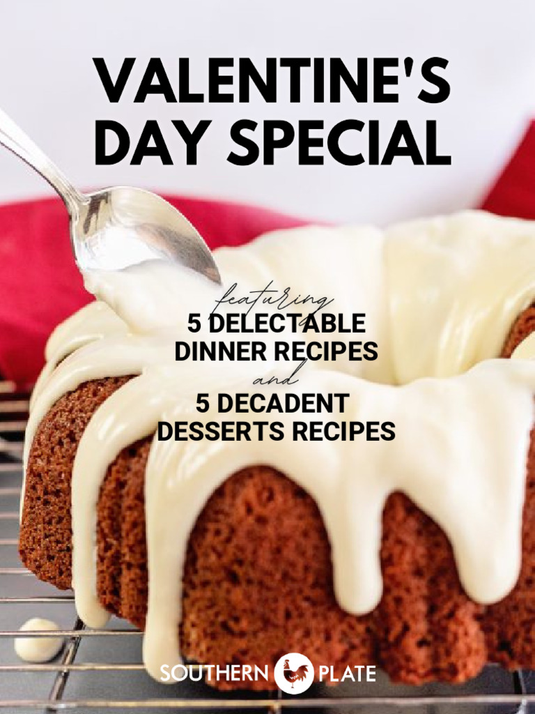 Valentines Day Recipe Book Southern Plate - v3 | PDF | Cakes | Spoon