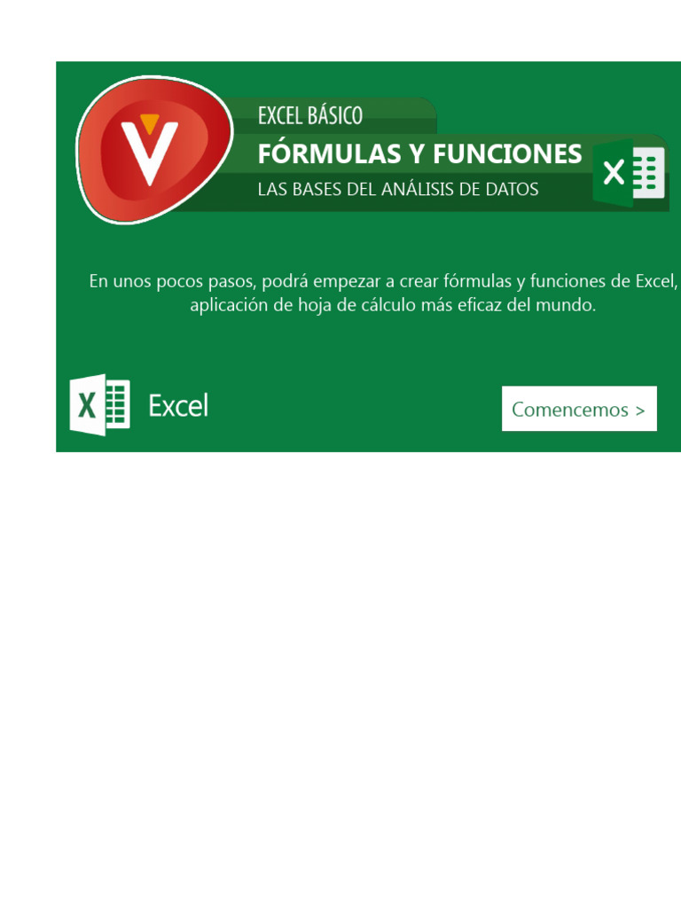 Formulas y Funciones | PDF | Microsoft Excel | Matemáticas