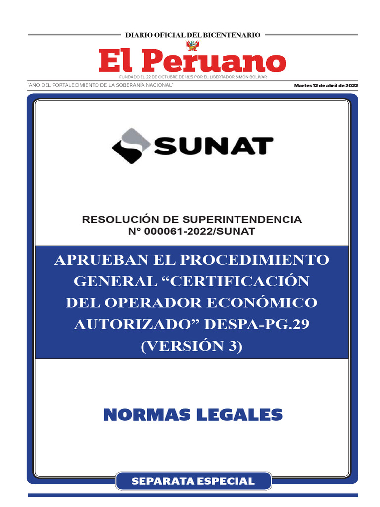 Normativa OEA Anexo 1 - V3 2022 | PDF | aduana | El comercio internacional