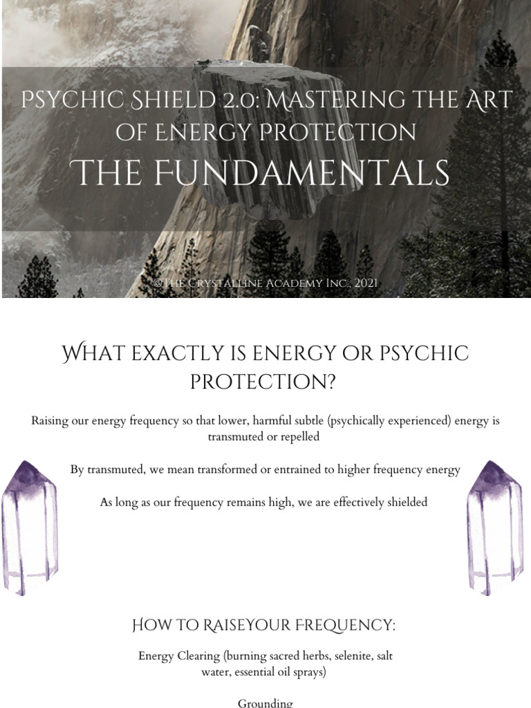 Psychic Shield | PDF | Wellness | Science & Mathematics