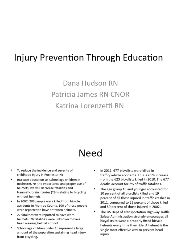 Injury Prevention Powerpoint-1 | PDF | Traffic Collision