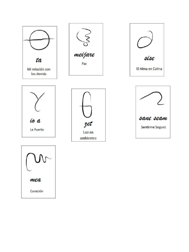 Simbolos Tameana Niños | PDF
