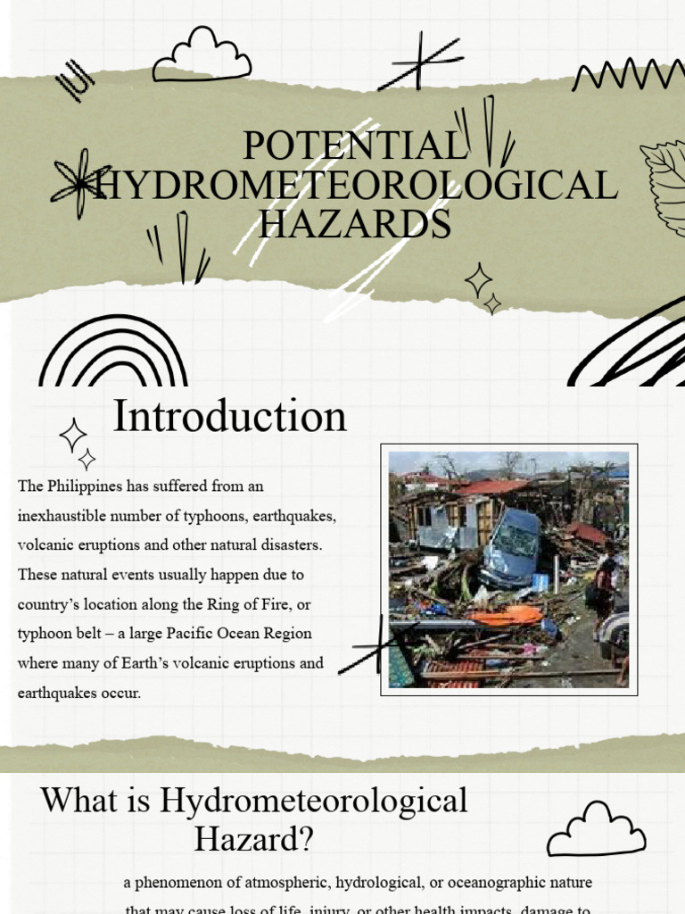 DRRR Group 3 Potential Hydrometeorological Hazards | PDF | Tropical Cyclones | Hydrography