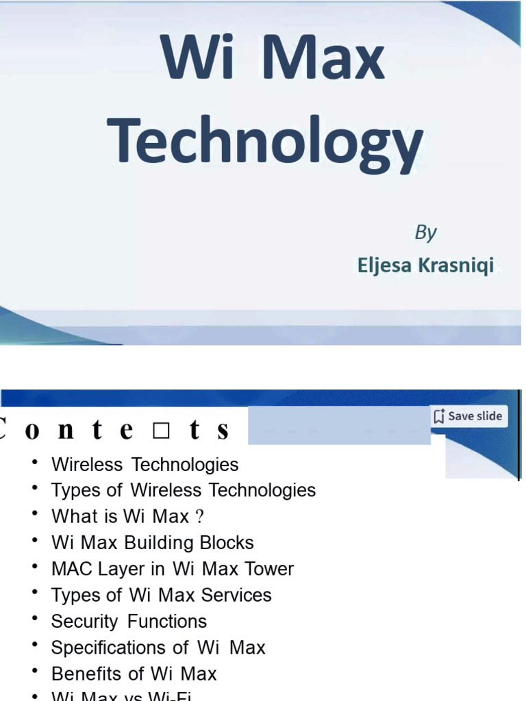 Understanding WiMAX Technology Basics | PDF | Wi Max | Wi Fi