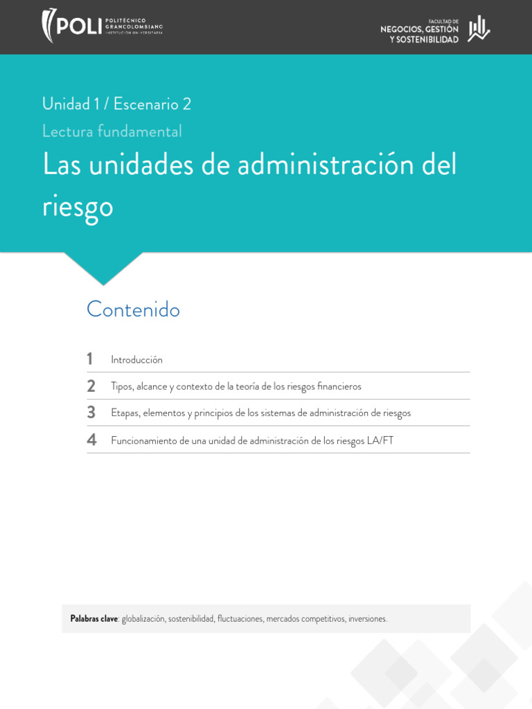 Lectura Fundamental 2 - Riesgos Financieros - Especialización en Gerencia de Riesgos y Seguros ...