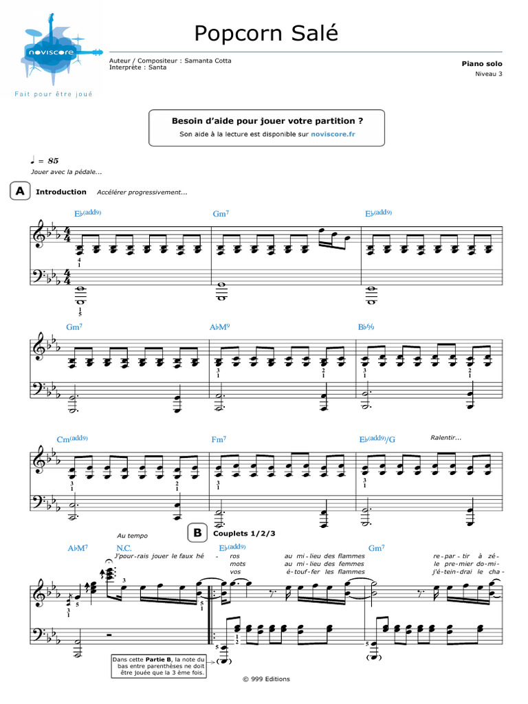 Santa - Popcorn Salé | PDF | Compositions musicales