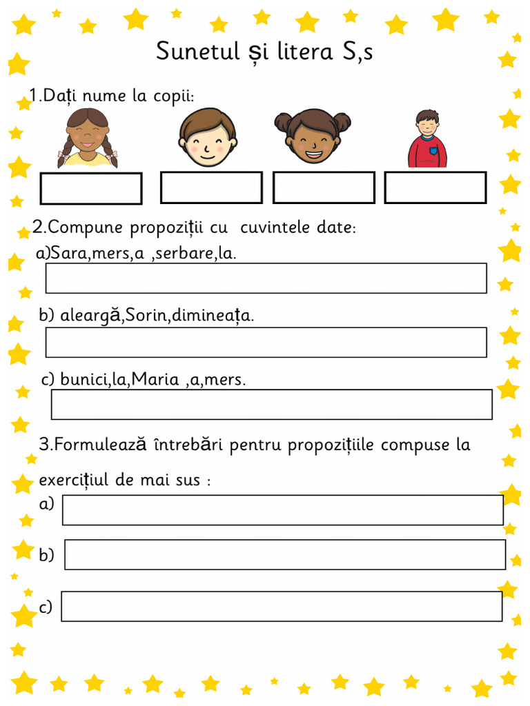 Sunetul Și Litera S, S | PDF