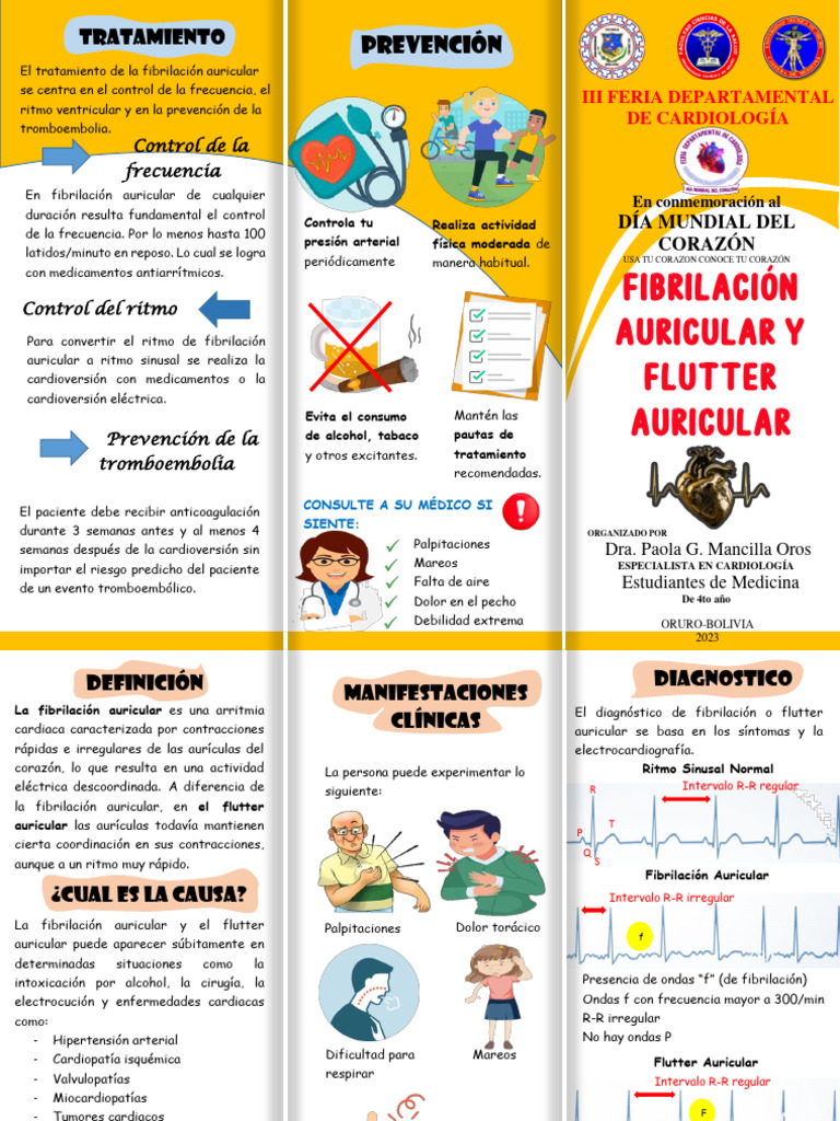 triptico FA y flutter 01 | PDF | Epidemiología | Medicina CLINICA