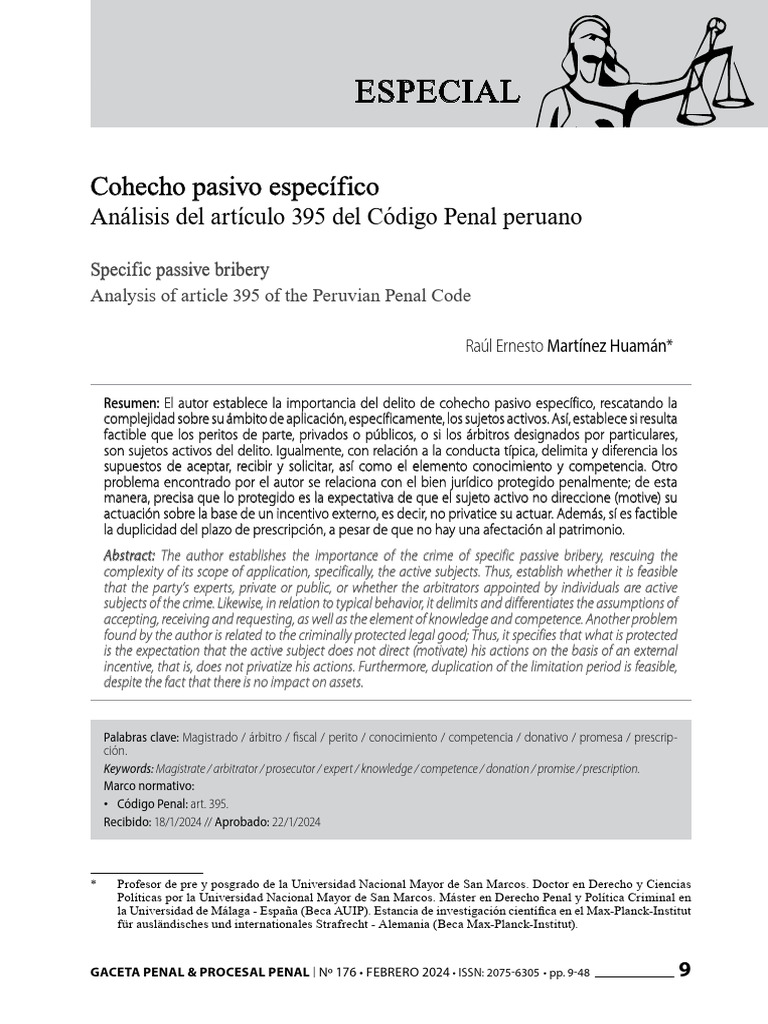 Cohecho Pasivo Específico Raul Martinez | PDF | Testigo experto | Fiscal