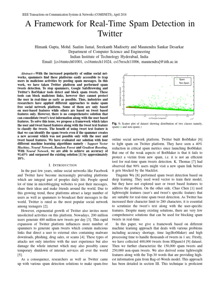 5 - Real Time Spam Twitter | PDF | Spamming | Malware