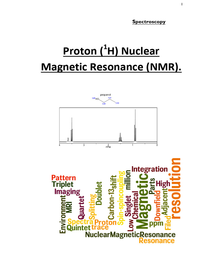 NMR Spectroscopy for Chemistry Students | PDF | Nuclear Magnetic ...