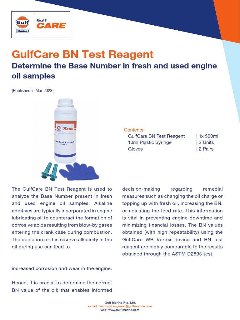 T009-Gulfcare BN Test Reagent | PDF