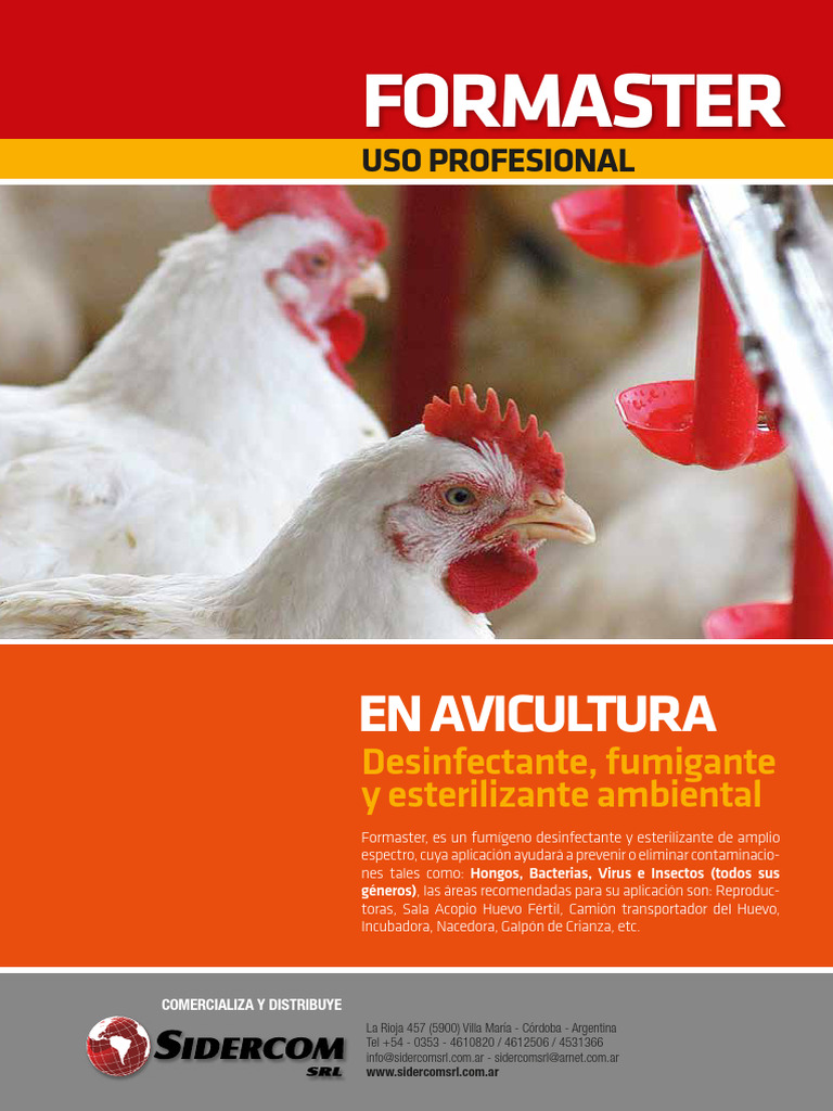 Catalogo Formaster AVICOLA 200x285 Sidercom | PDF | Pesticida ...