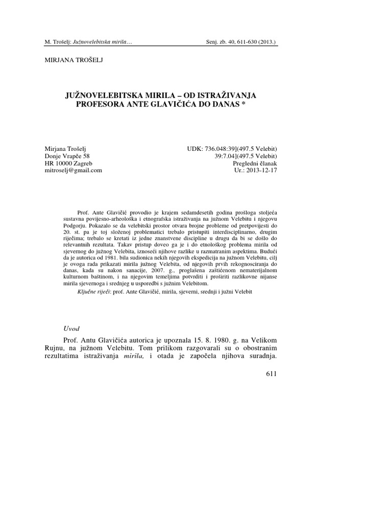 30 - TROŠELJ / Mirila | PDF