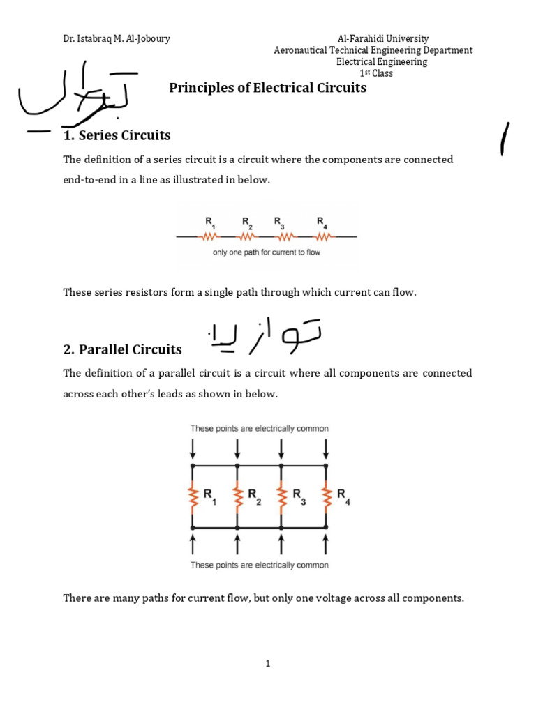 Principles of Electrical Circuits 9 | PDF